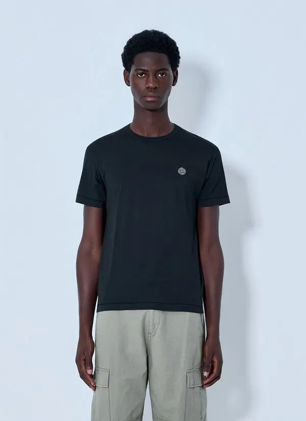 Stone Island Cotton Jersey Logo T-shirt