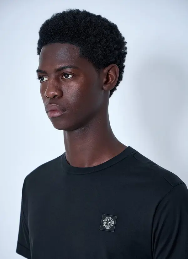 Stone Island Cotton Jersey Logo T-shirt