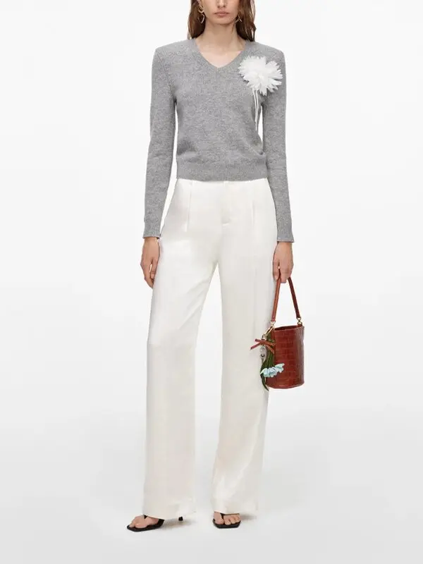 SELF-PORTRAIT Flower Wool Jumper
