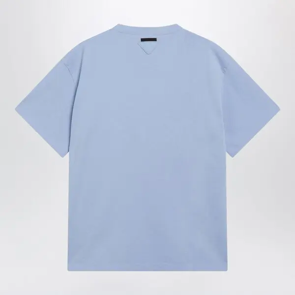 Prada Sky Cotton T-shirt - Blue