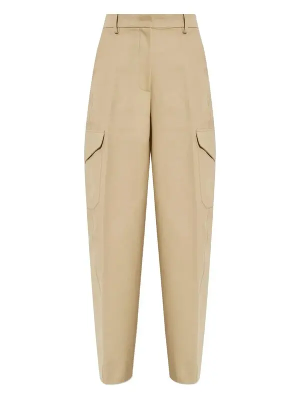 Givenchy Cotton And Wool Cocoon Trousers With Pockets