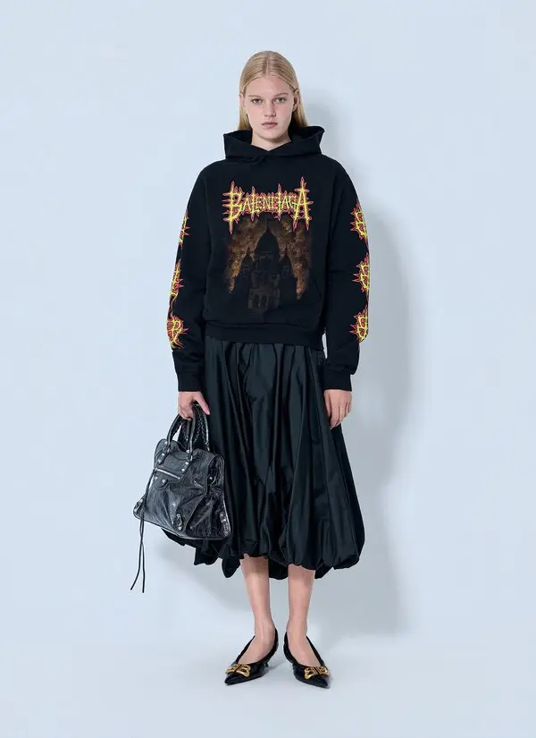 Balenciaga Medium Fit Graphic Hoodie