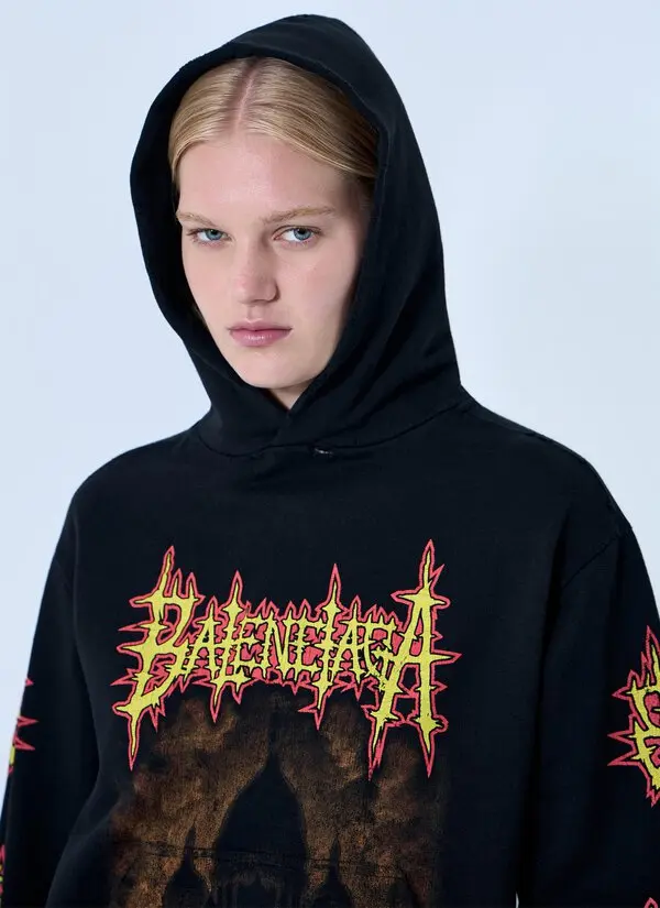Balenciaga Medium Fit Graphic Hoodie