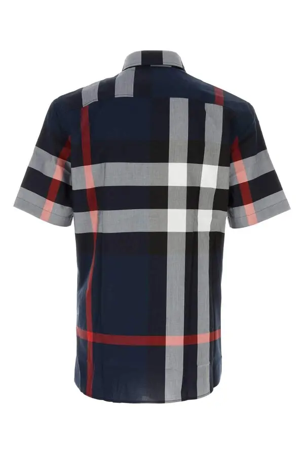 Burberry Embroidered Poplin Shirt - Multicolor