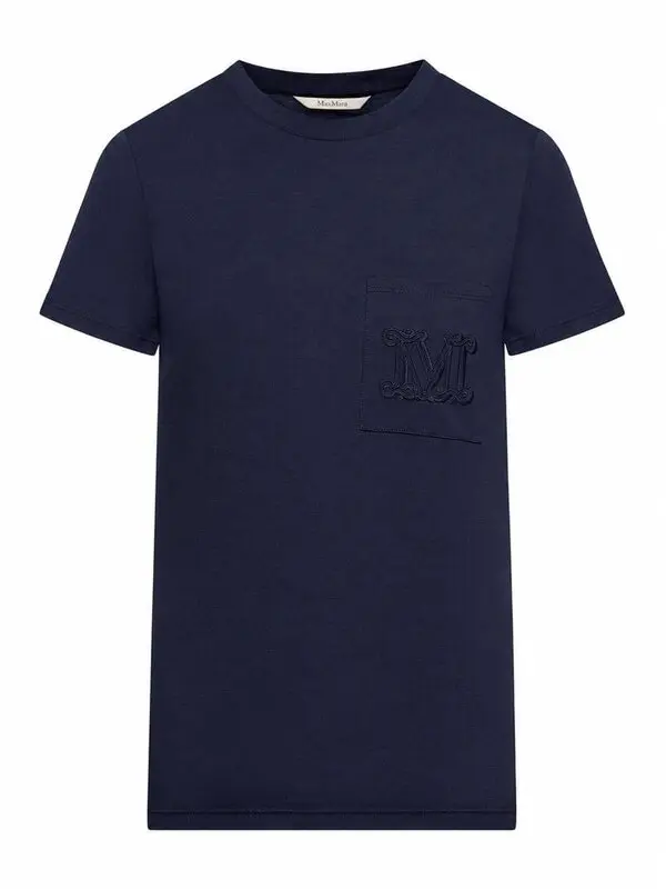 Max Mara Cotton Jersey T-shirt - Blue