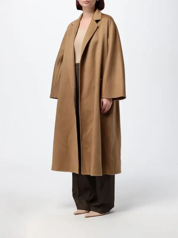 Max Mara Ludmilla Long Cashmere Belted Robe Coat - Brown