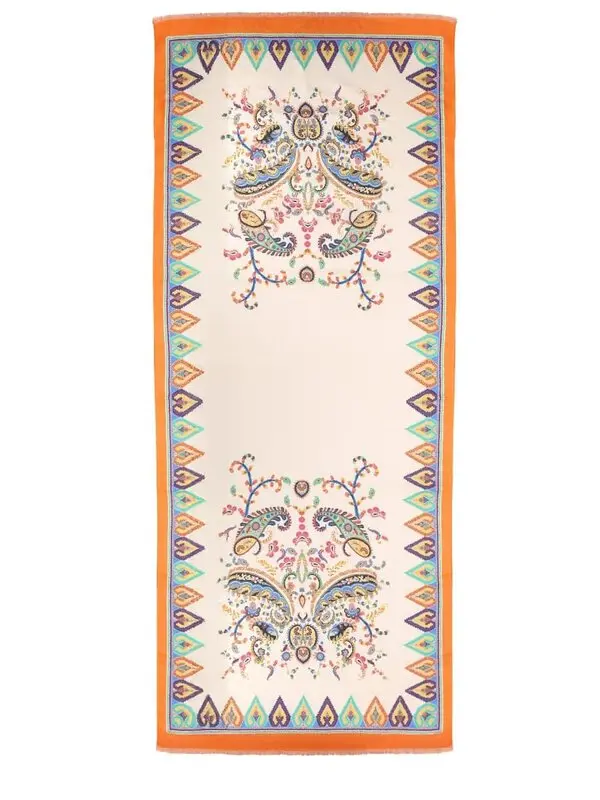 Etro Scarf With Floral Paisley Pattern