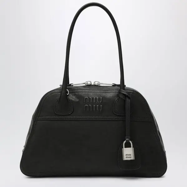 Miu Miu Vivant Nappa Leather Bag - Black