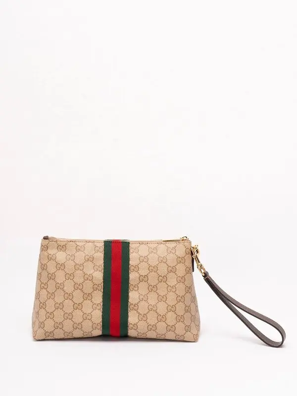 Gucci Gg Coated Web` Pouch