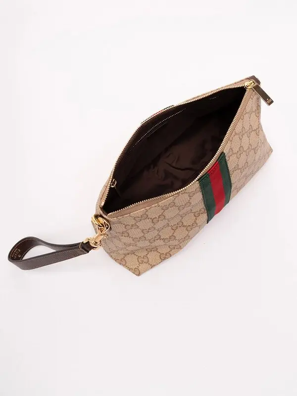Gucci Gg Coated Web` Pouch