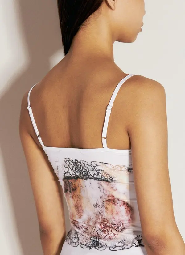 Y/project Lace Print Camisole Top