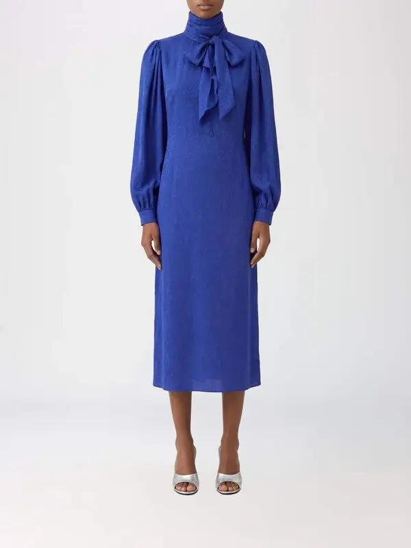 Gucci Silk Sash Dress - Blue