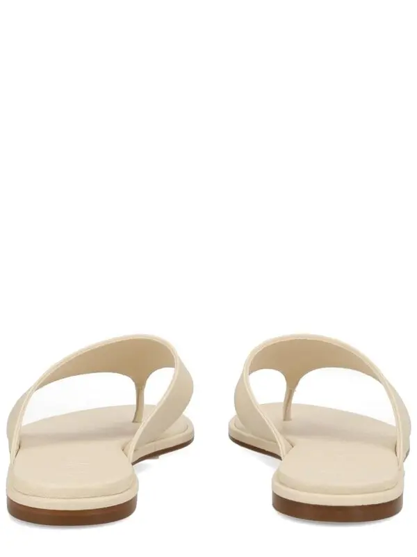 AeydĒ Leather Thong Sandal - Cream