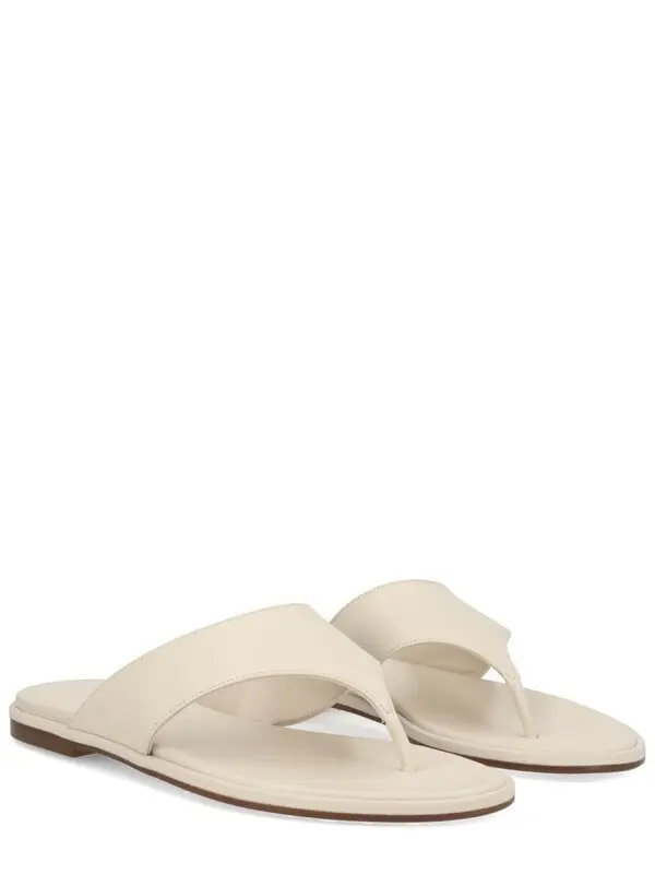AeydĒ Leather Thong Sandal - Cream