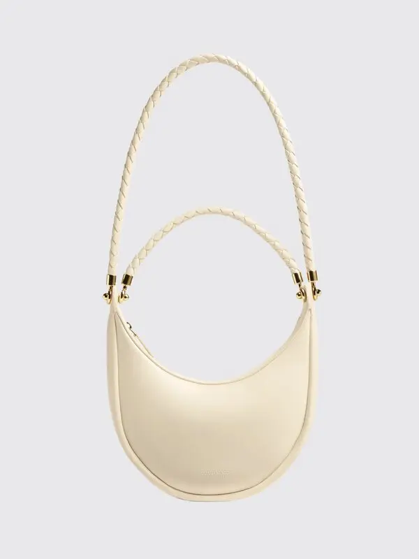Bottega Veneta Calf Leather Shoulder Bag - Cream