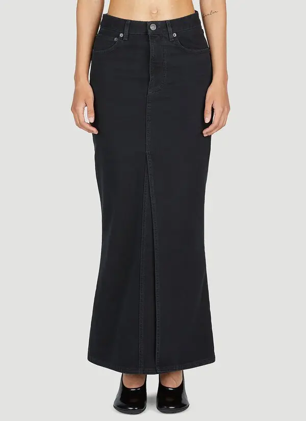 Balenciaga Denim Maxi Skirt