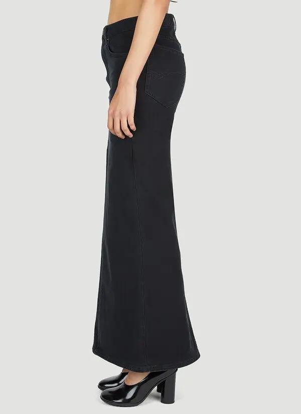 Balenciaga Denim Maxi Skirt