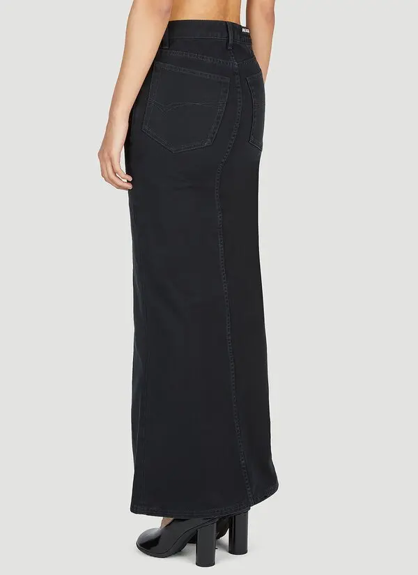 Balenciaga Denim Maxi Skirt