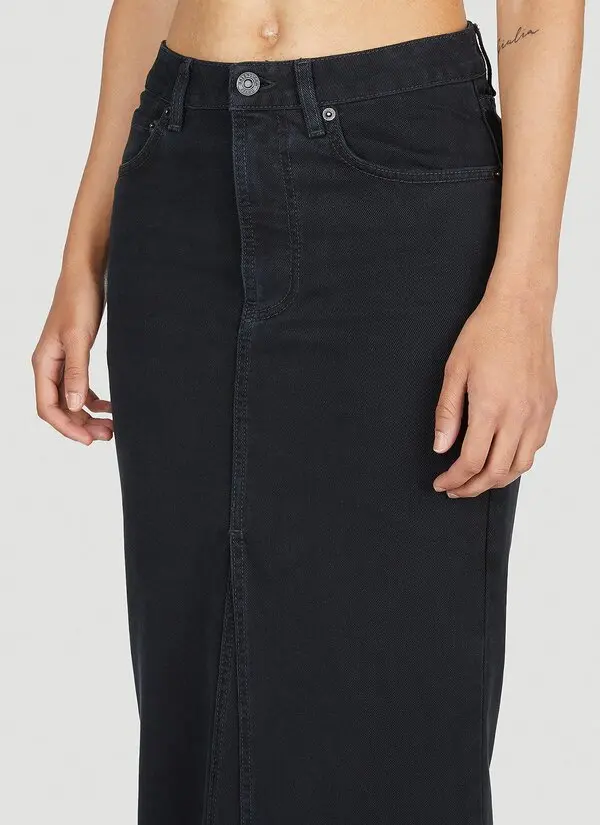 Balenciaga Denim Maxi Skirt