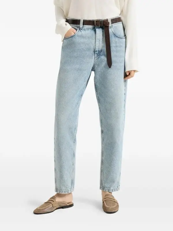 Brunello Cucinelli Baggy Tapered Jeans - Multicolor