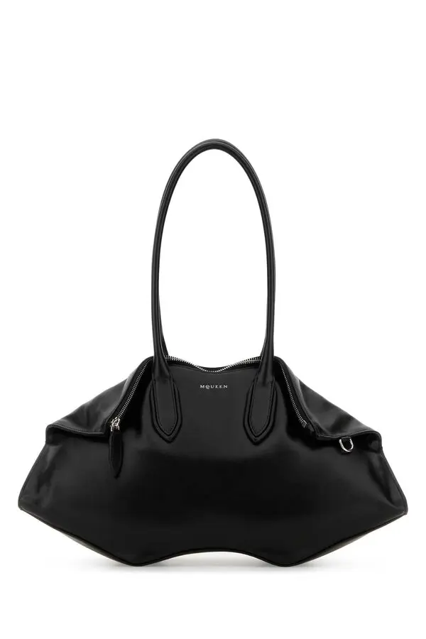 Alexander McQueen Leather Manta Shoulder Bag