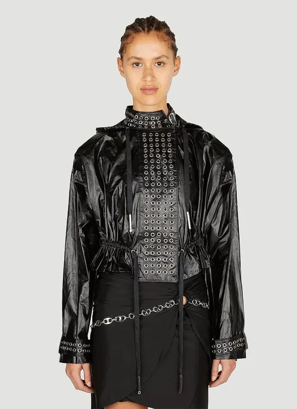 Rabanne Eyelet Biker Jacket