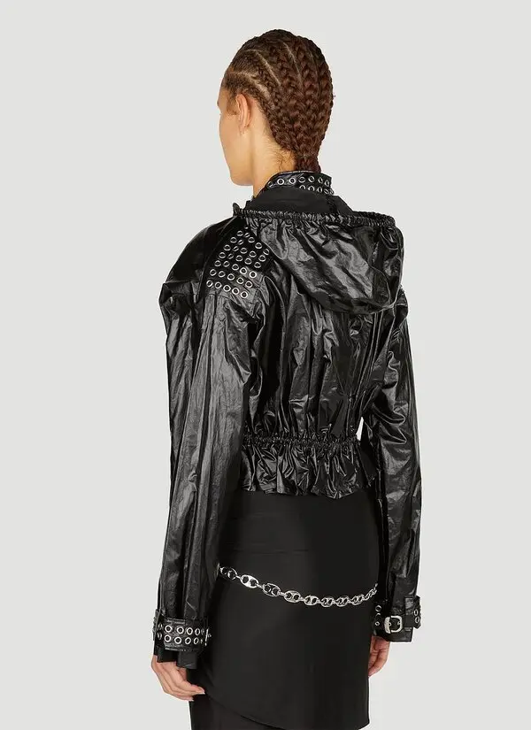 Rabanne Eyelet Biker Jacket