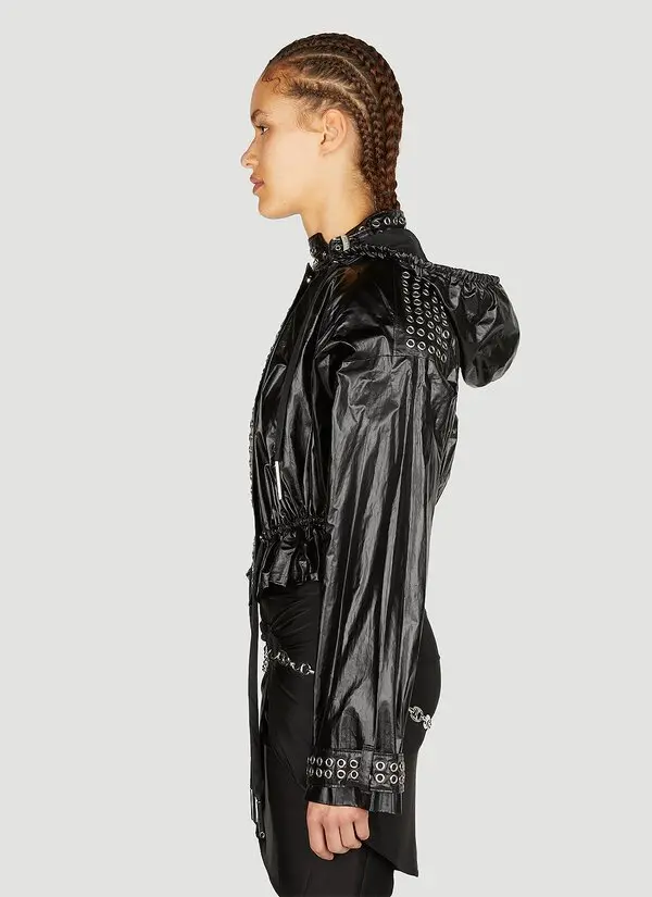 Rabanne Eyelet Biker Jacket