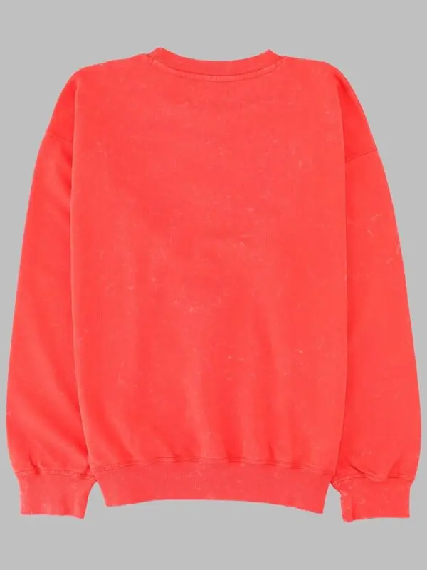 GANNI Organic Cotton Cherry Graphic Sweatshirt - Red