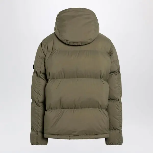 Stone Island Military Ripstop Nylon Zip-up Down Jacket