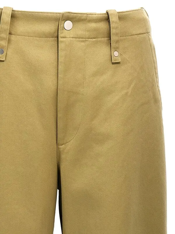 Burberry Cotton Trousers - Cream