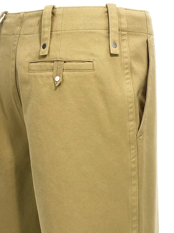 Burberry Cotton Trousers - Cream