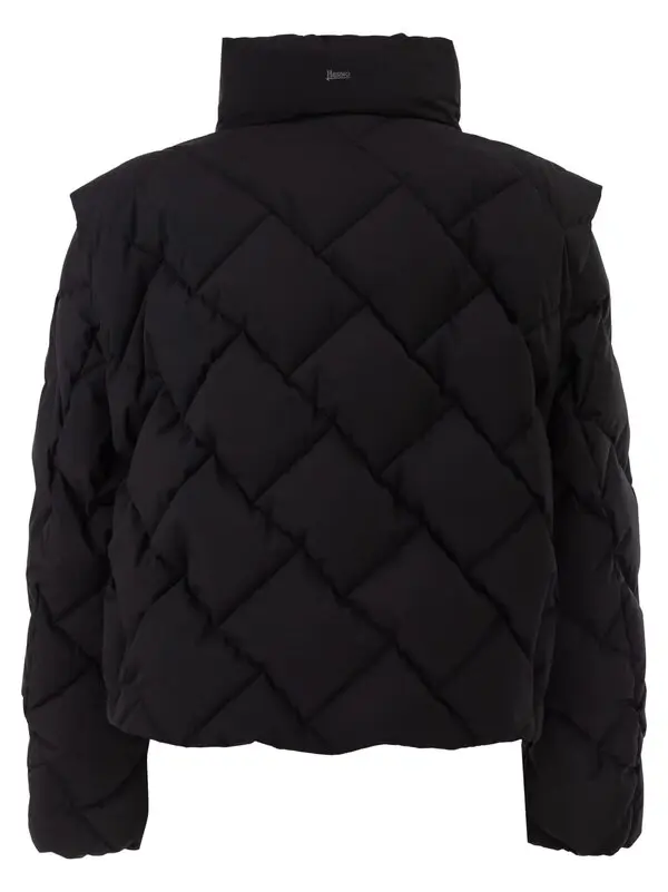 Herno Matt Nylon Down Jacket With Detachable Sleeves