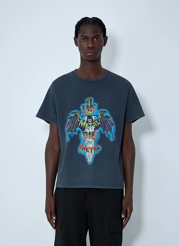 GALLERY DEPT. Logo Motif T-shirt - Black