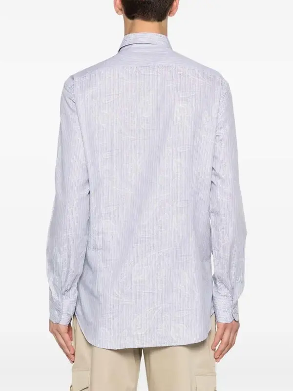 Etro Striped Shirt With Paisley Print