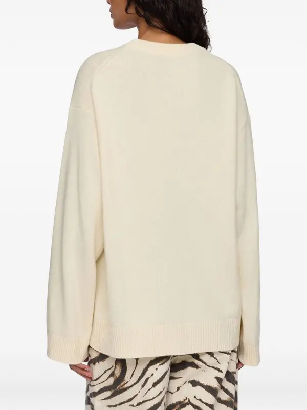 GANNI Wool Crewneck Sweater