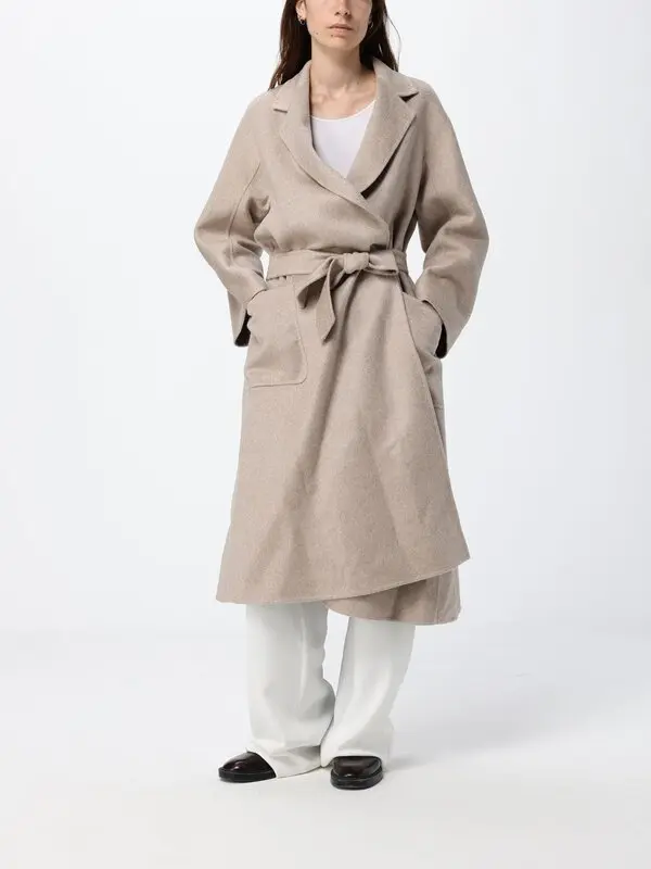 Max Mara Ludmilla Long Cashmere Belted Robe Coat