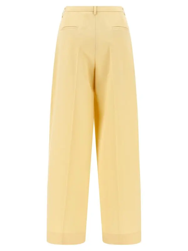 JIL SANDER Wide Leg Wool Trousers