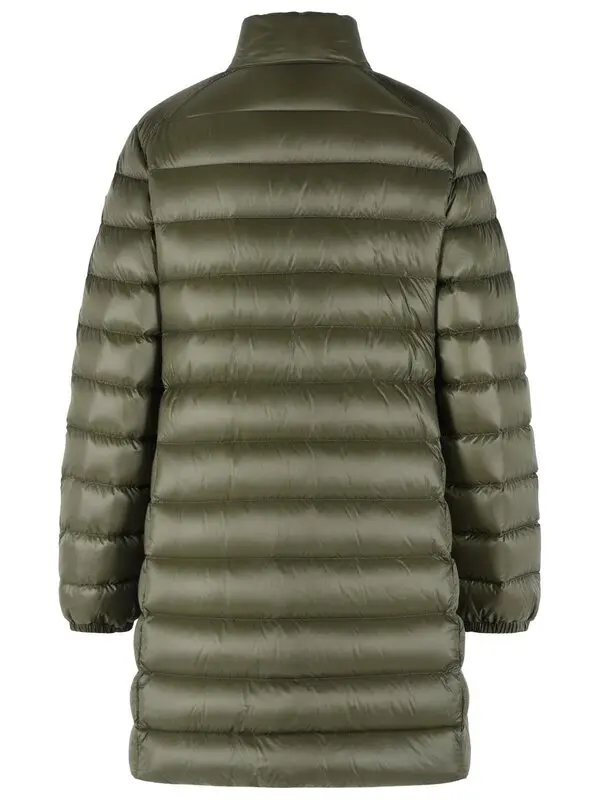 Moncler Genet Long Polyamide Down Jacket - Green