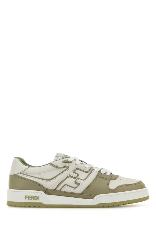 Fendi Two-tone Leather Match Sneakers - Multicolor