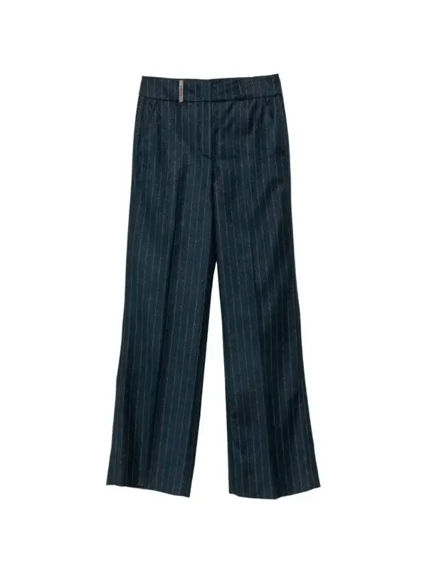 Peserico Wool Striped Pants