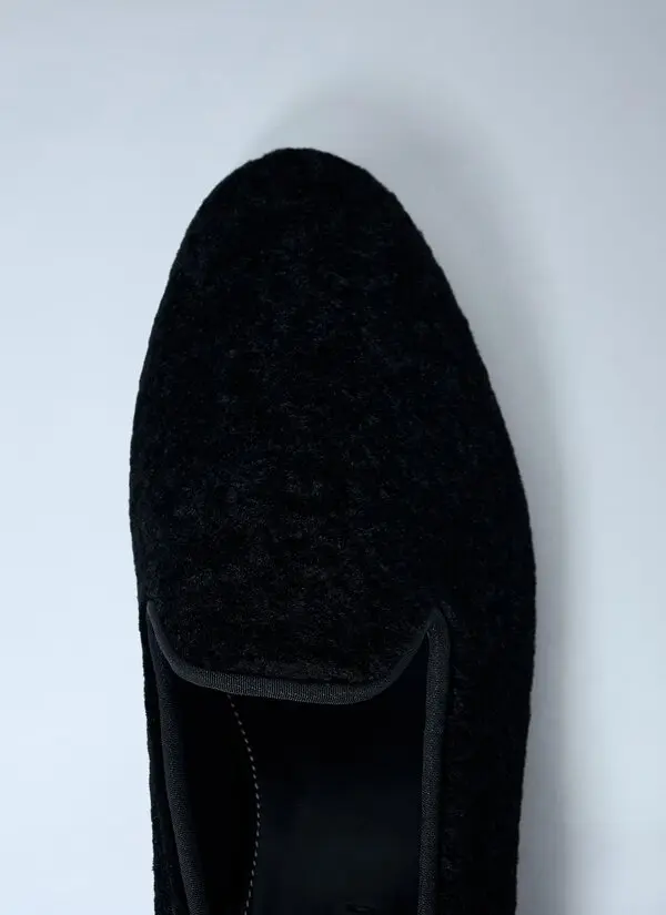 TOTEME Shearling-lined Suede Loafers