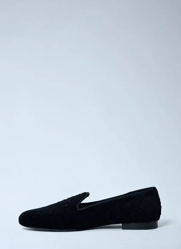 TOTEME Shearling-lined Suede Loafers