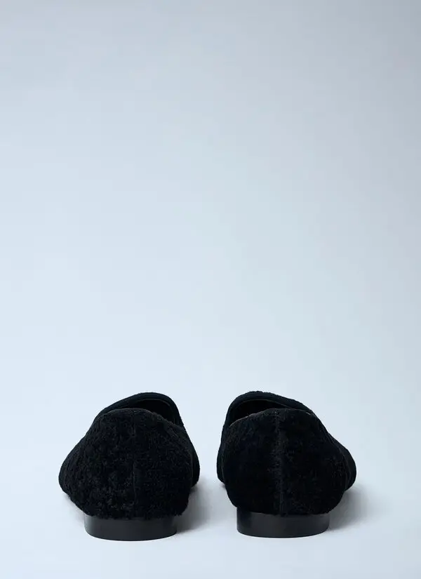 TOTEME Shearling-lined Suede Loafers