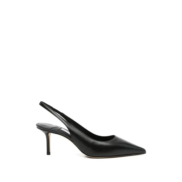 JIMMY CHOO Calf Leather Slingback Pumps - Black