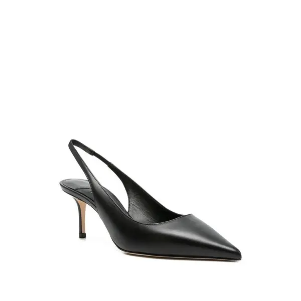 JIMMY CHOO Calf Leather Slingback Pumps - Black
