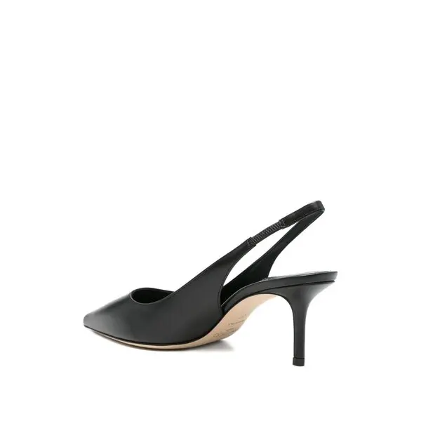 JIMMY CHOO Calf Leather Slingback Pumps - Black