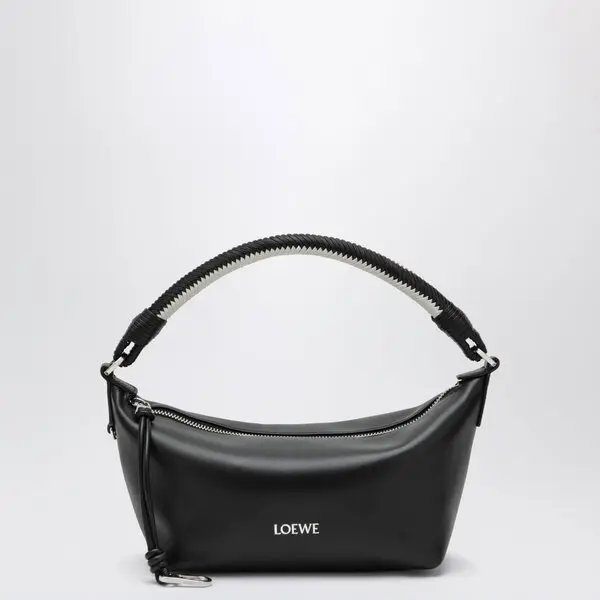 Loewe Cala Mini Bag In Soft Nappa Lambskin And White - Black