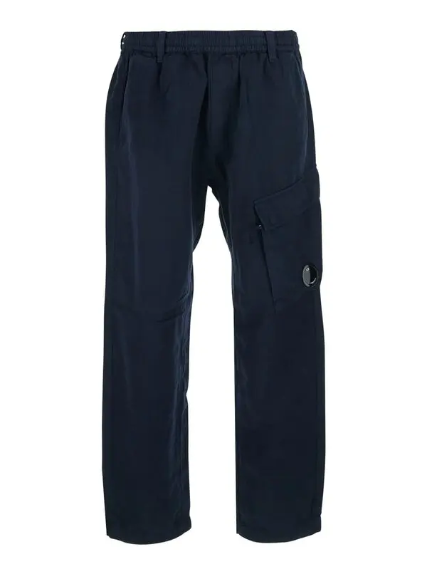C.P. COMPANY Cotton And Linen Blend Cargo Trousers - Multicolor