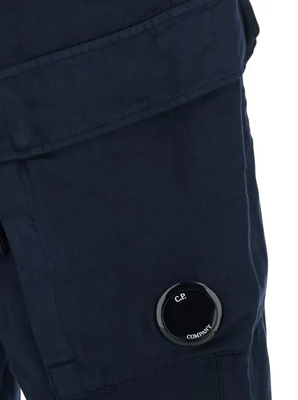 C.P. COMPANY Cotton And Linen Blend Cargo Trousers - Multicolor
